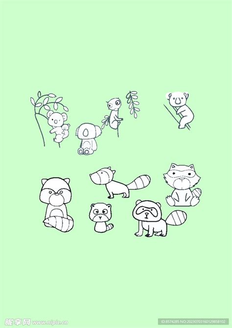 简笔画动物设计图其他动漫动画设计图库昵图网
