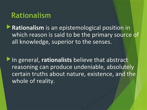 Rationalism Ppt
