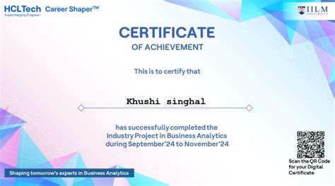 Businessanalytics Advancedexcel Learningandgrowing… Khushi Singhal