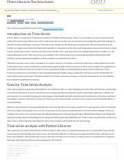 Python Libraries For Time Series Analysis Analytics Vidhya Pdf Python Libraries For Time