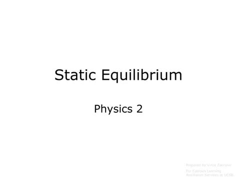 PPT Static Equilibrium PowerPoint Presentation Free Download ID