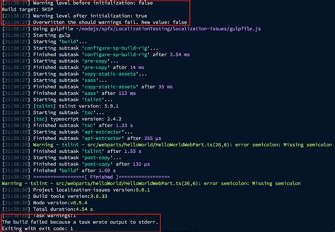 How To Let The Warnings Not Fail The SharePoint Framework Build Process Elio Struyf