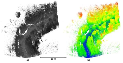 Site 1 Colored By The Intensity Of The Registered Lidar Signal A