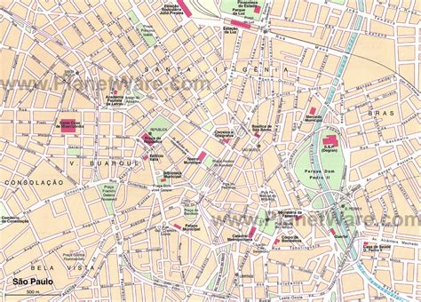 Sao Paulo Map Brazil