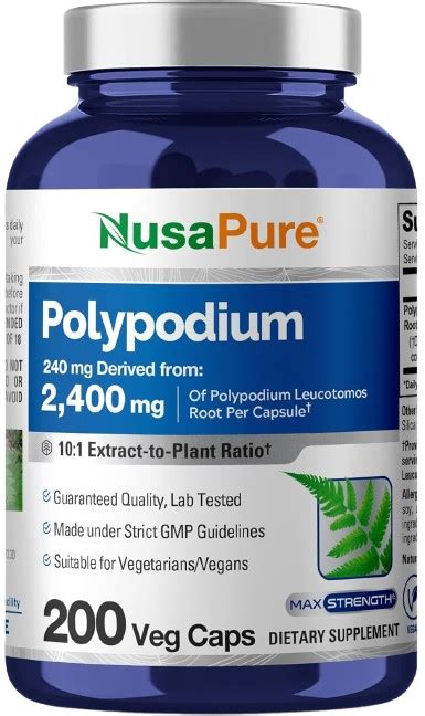 Nusapure Polypodium Leucotomos Shawn Wells