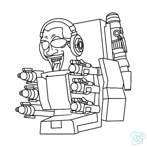 44 Skibidi Toilet Da Colorare Stampa E Divertiti