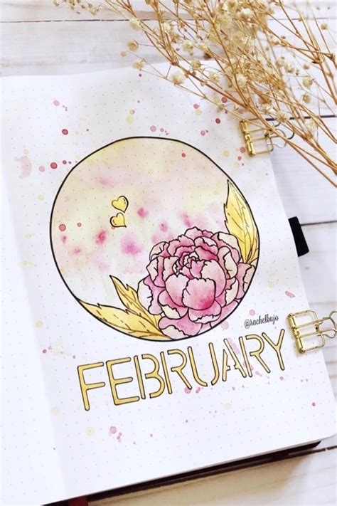 Bullet Journal Monthly Cover Ideas For February 2020 Crazy Laura