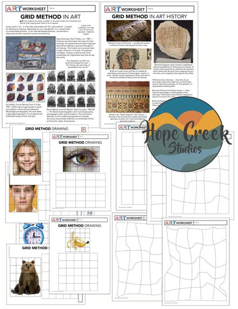 Grid Method Drawing And Art History Lesson Template Surrealism Distorted