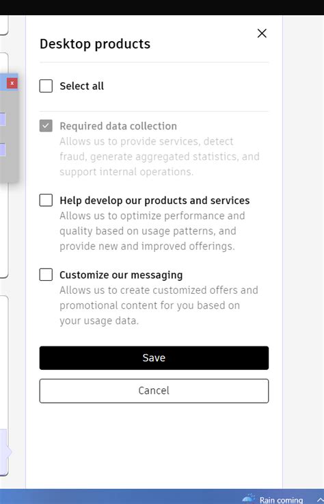 can privacy settings popup be disabled via the registry autodesk
