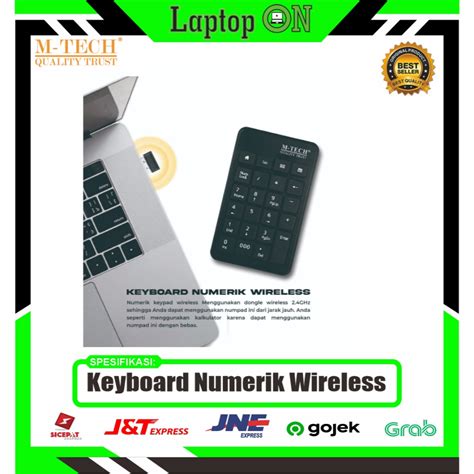 Jual M Tech Keyboard Numeric Wireless Numerik Pad Wireless Keyboard Numerik Wireless