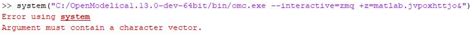 error using ommatlab · issue 3 · openmodelica ommatlab · github