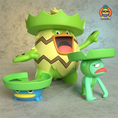 Stl File Lotad Evolution Pack 🦸 ・3d Printer Design To Download・cults