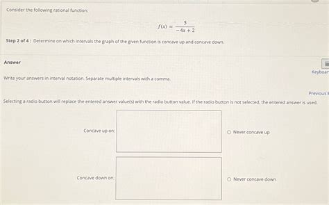 Solved Consider the following rational | Chegg.com