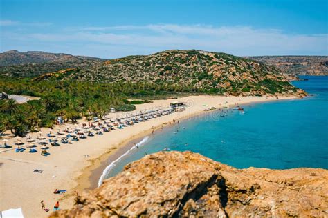 Scenic Landscape Of Palm Trees Turquoise Water And Tropical Beach Vai