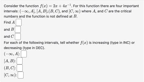 solved consider the function f x 2x 4x 1 ﻿for this