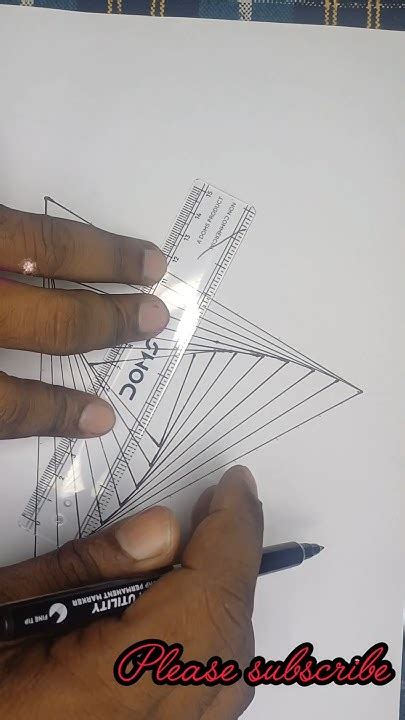 Geometric Triangle Art Tutorial Shorts Triangle Drawing Rainbowdreams6282 Youtube