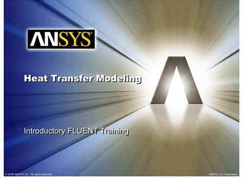 Figure 1 Ansys Fluent Heat Transfer Modeling