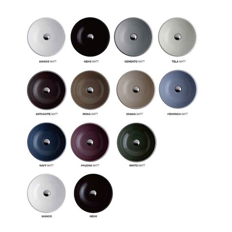 Aufsatzwaschbecken 42 Cm Rundwaschbecken Sh10 Sharp Simas