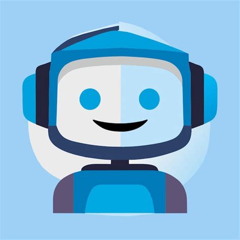 Chat Bot Smile Vector Illustration Premium Ai Generated Vector