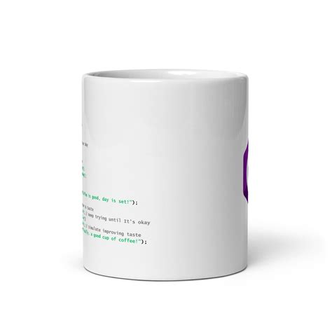 C Coffee Preparation Code White Glossy Mug Etsy