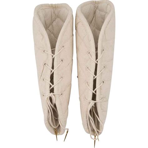 Medieval Padded Bracers Ecru