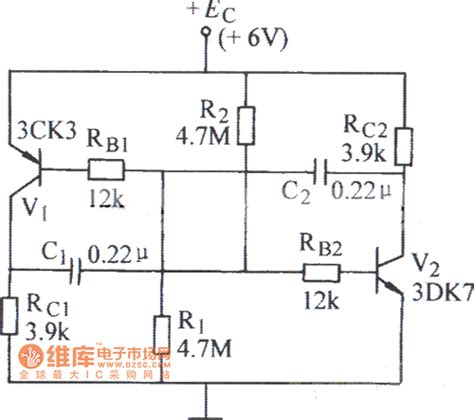 Complementary Tube Free Running Multivibrator Circuit Diagram