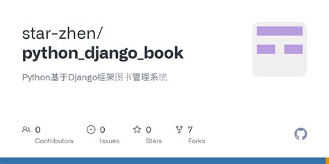 Github Star Zhen Python Django Book Python Django