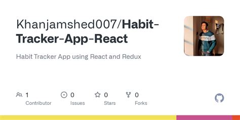 github khanjamshed007 habit tracker app react habit tracker app