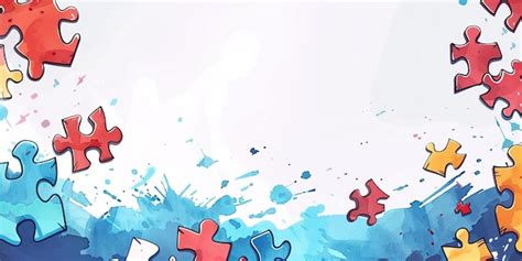 Premium Photo Interlocking Puzzle Pieces With A Watercolor Texture Symbolizing Connection