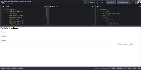 Bug Report Data Tables Hide Default Header Not Working On Mobile