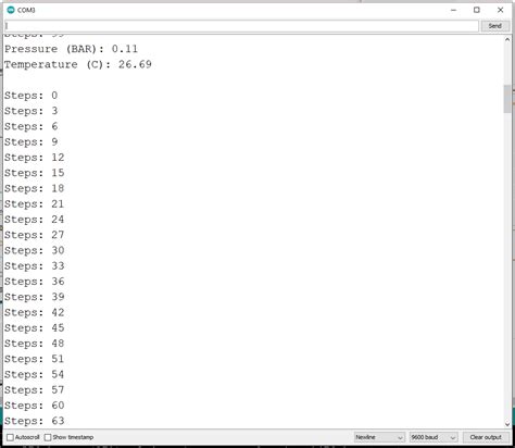 Need To Measure Pressure Data While Moving A Stepper Motor In A Specific Sequence Page
