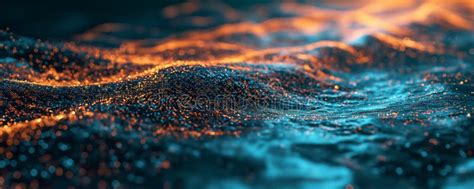 Glowing Abstract Technology Background Digital Waveform Symphony Stock Illustration