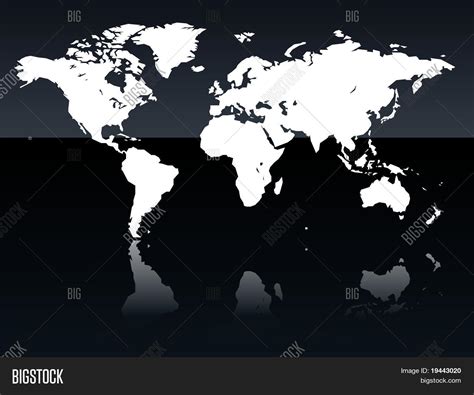 World Map Reflections Image Photo Free Trial Bigstock