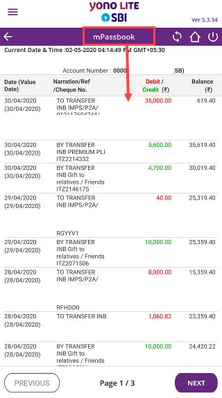How To View Sbi Mpassbook Online Digital Passbook
