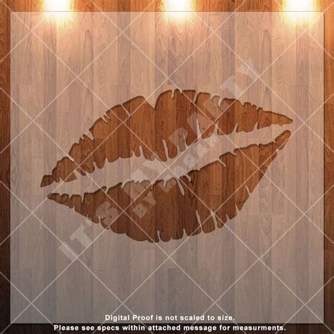 Lip Stencils Etsy