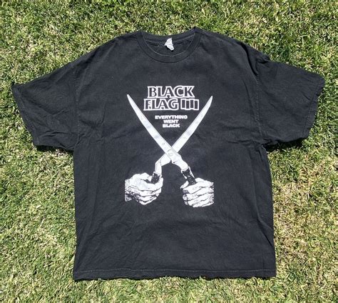 Band Tees × Black Flag × Vintage Everything Went Black Shirt Grailed