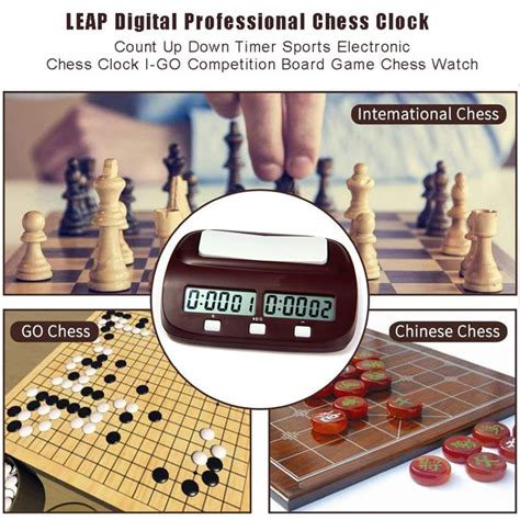 Leap Digital Chess Clock Count Up Down Timer Sport Grandado