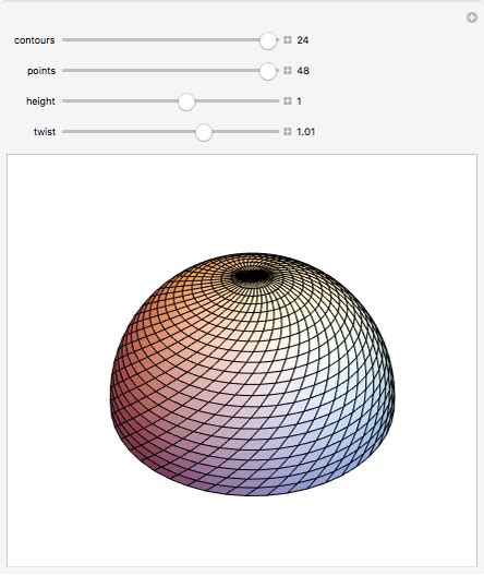 A Simple Lofting Function Wolfram Demonstrations Project