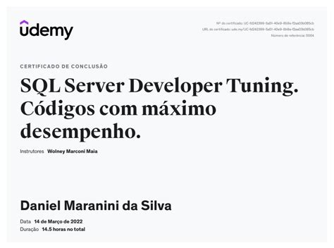 Sqlserver Developer Daniel Maranini