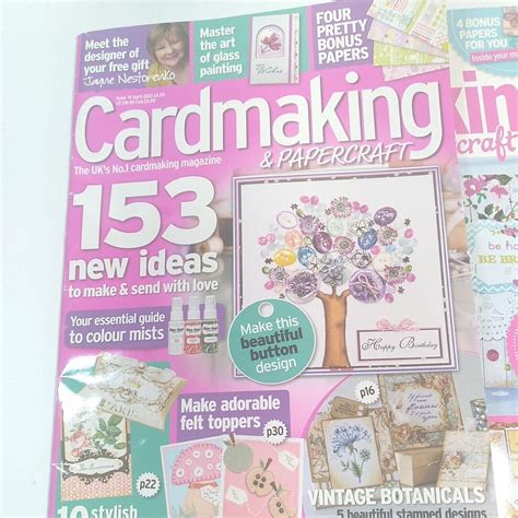 Cardmaking And Papercraft Magazine Greeting Card Craft Spring Mar Apr Lot