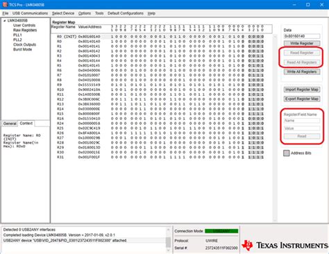 Lmk04805 Read Register Data Issue Clock And Timing Forum Clock