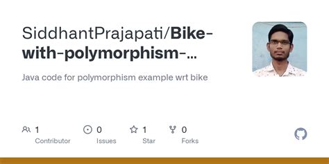 Github Siddhantprajapatibike With Polymorphism Example Java Code