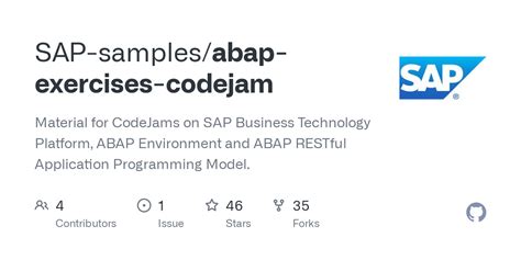 Abap Exercises Codejamprerequisitesmd At Main · Sap Samplesabap