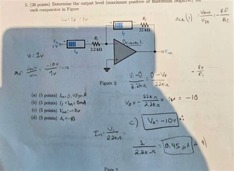 solved 20 ﻿points ﻿determine the output level maximum