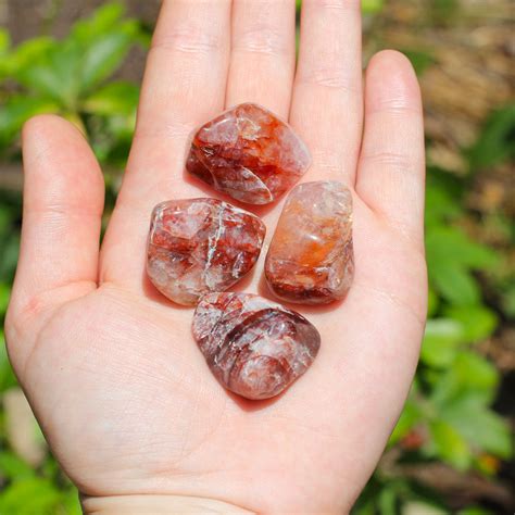 Fire Quartz Tumbled Stone Asheville Gem Mine