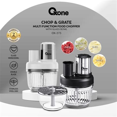 Jual Oxone Food Chopper And Grate 2 Liter Ox273 100 Ori Shopee
