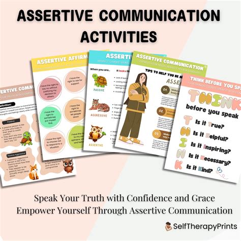 Assertive Communication Worksheets Communication Skills Social Skills