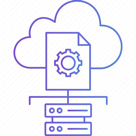It Infrastructure Management Cloud Data Network Database Server Infrastructure Icon