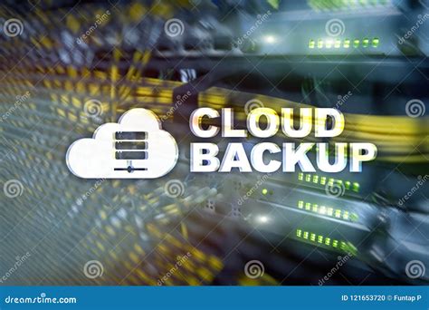 Cloud Backup Server Data Loss Prevention Stock Photo Image Of White Digital