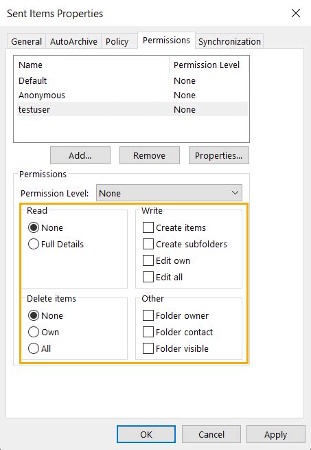 What Do The Outlook Permission Levels Mean